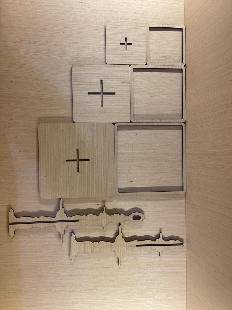 Square Tiered Tray Stand Please see description - assembly req – Wicked ...