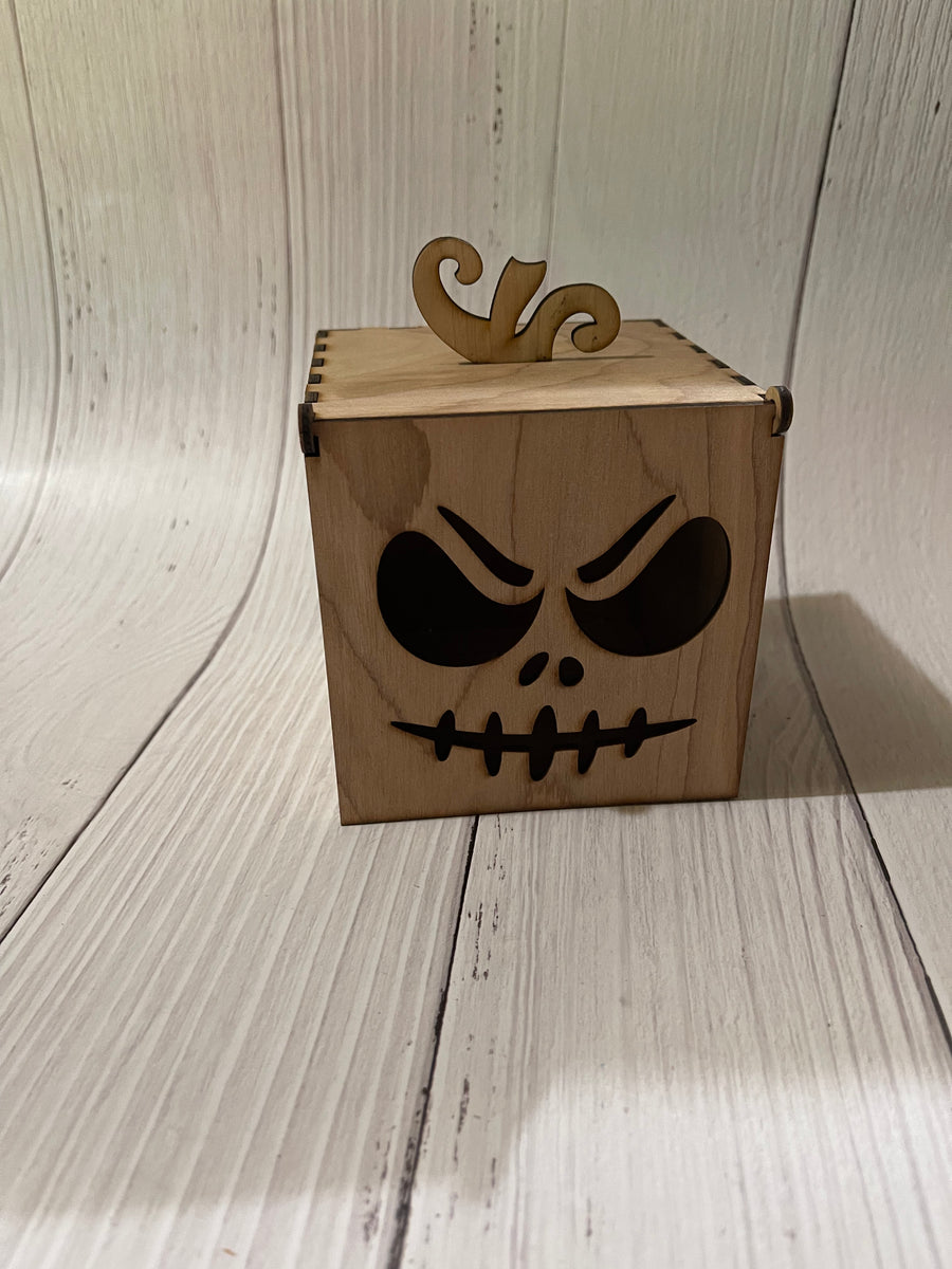 Pumpkin Light Box - Laser Cut Unfinished Wood Project – Wicked Gold