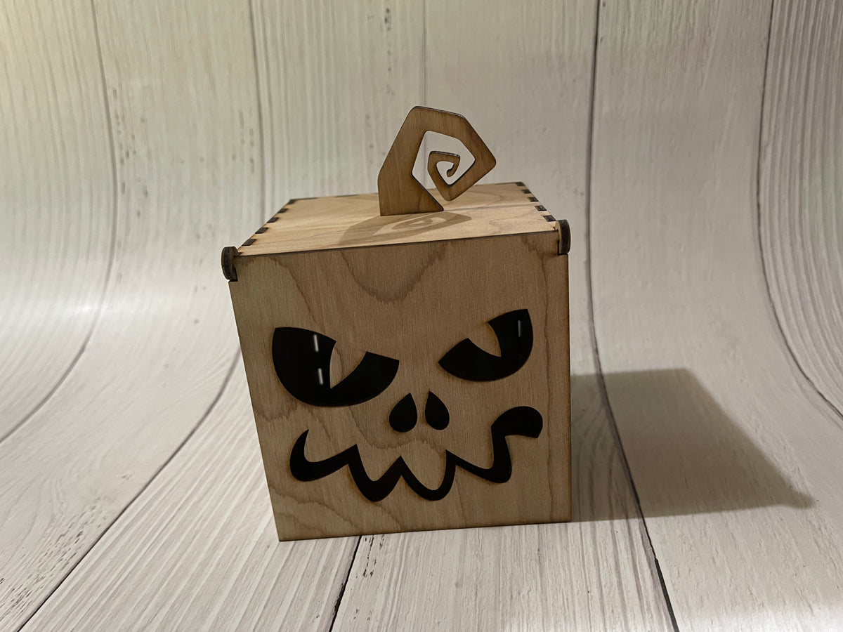 Pumpkin Light Box - Laser Cut Unfinished Wood Project – Wicked Gold